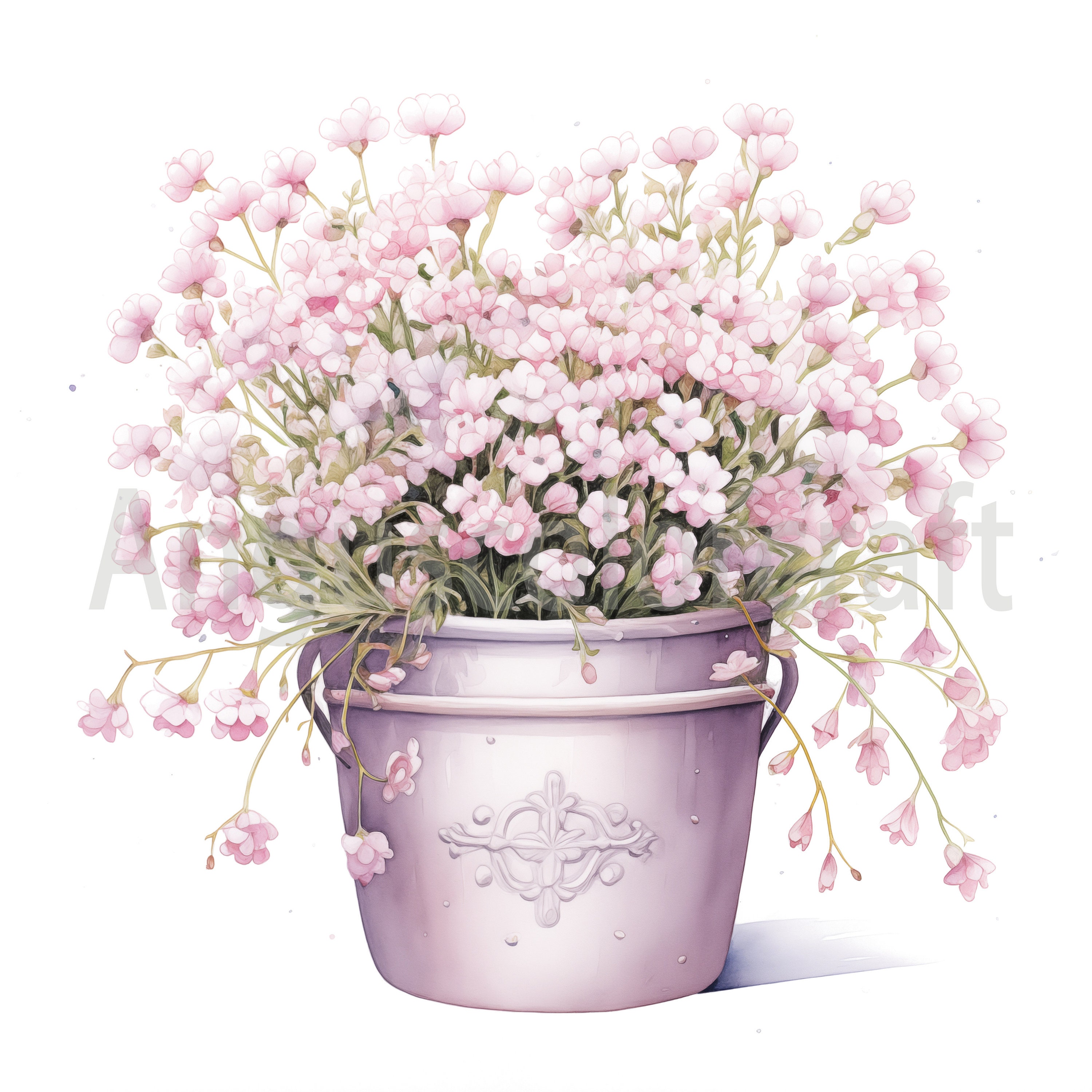 Babys Breath Flowers Clipart 20 High Quality Jpgs Digital Paper Craft ...