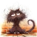 Frazzled Cat Clip Art 15 High Res Watercolor Jpgs for Junk Journaling ...
