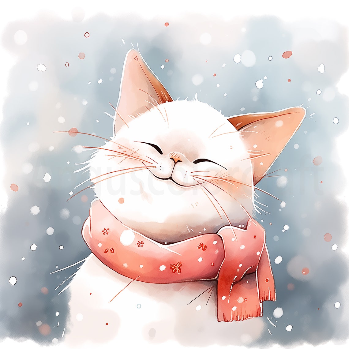 18 Watercolor Cute Cat Clipart Cat Lover Clipart for Cat Owner ...