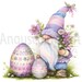 Watercolor Easter Gnome Clipart 20high Quality Jpgs, Scrapbook Paper ...