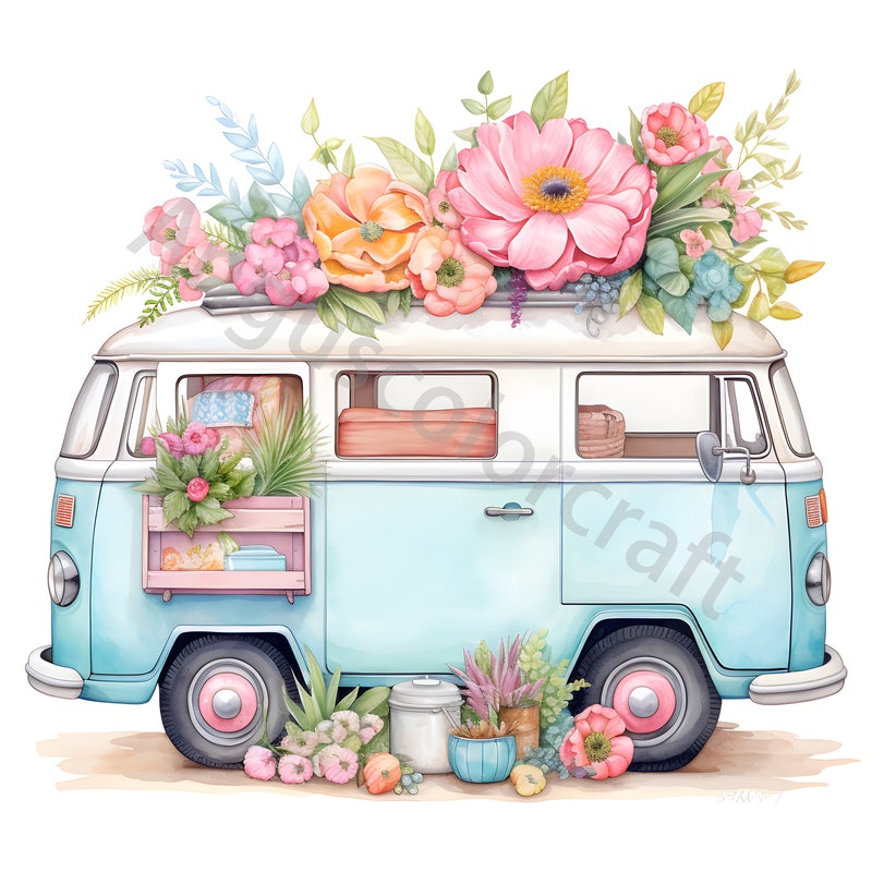 Camper Clip Art - Etsy