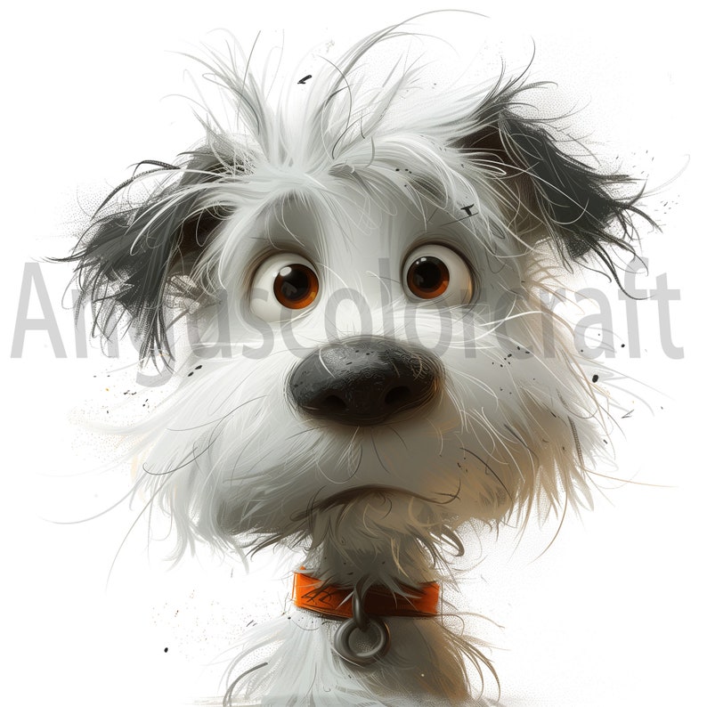 Messy Hair Puppy Clipart Bundle 18 Dog Clipart Sublimation Designs, JPE ...