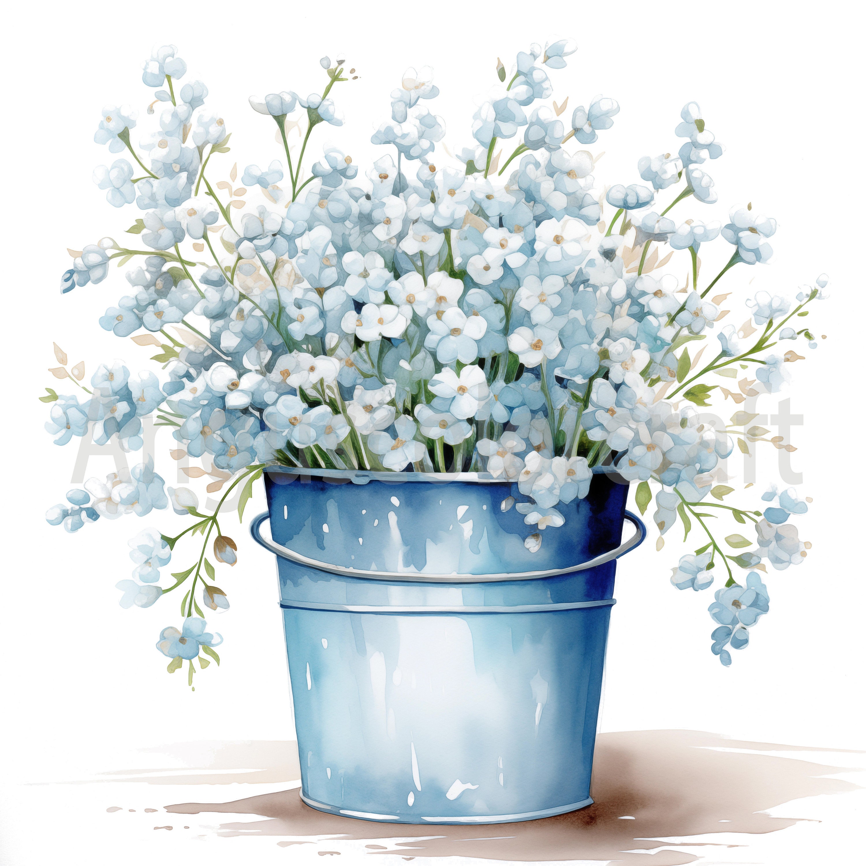 Babys Breath Flowers Clipart 20 High Quality Jpgs Digital Paper Craft ...