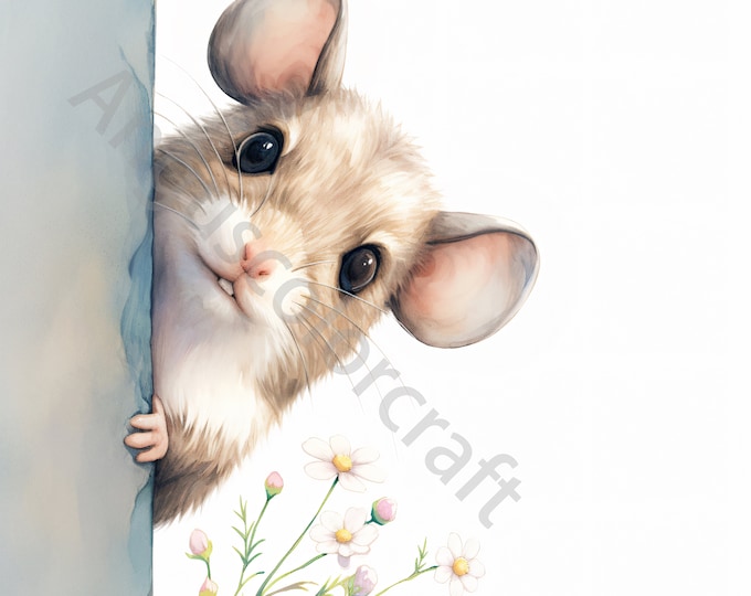 Fairytale Mice Watercolor Clipart Fairytale Clipart PNG Fantasy Mice ...