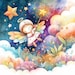 Whimsical Angel Clip Art 10 High Res Watercolor Clipart Jpgs, Junk ...
