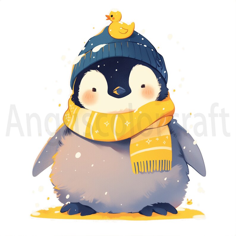 21 Cute Penguin Clipart Bundle, Cute Penguin, Winter Clipart, Baby ...