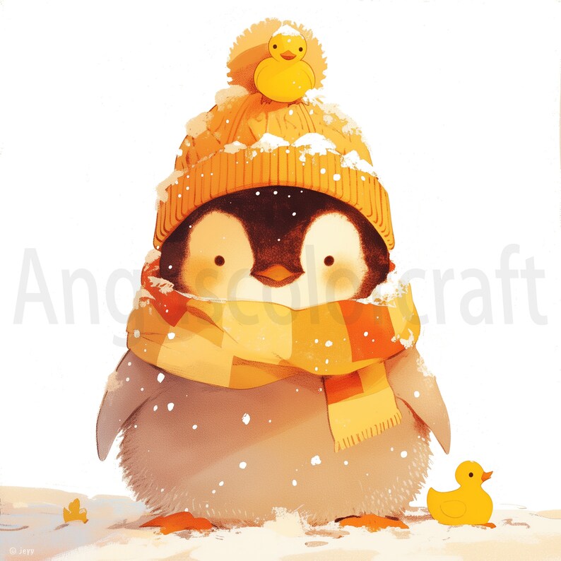 21 Cute Penguin Clipart Bundle, Cute Penguin, Winter Clipart, Baby ...