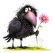 14 Crazy Raven Clip Art, Funny Bird Clipart, High Quality Jpgs, Digital ...
