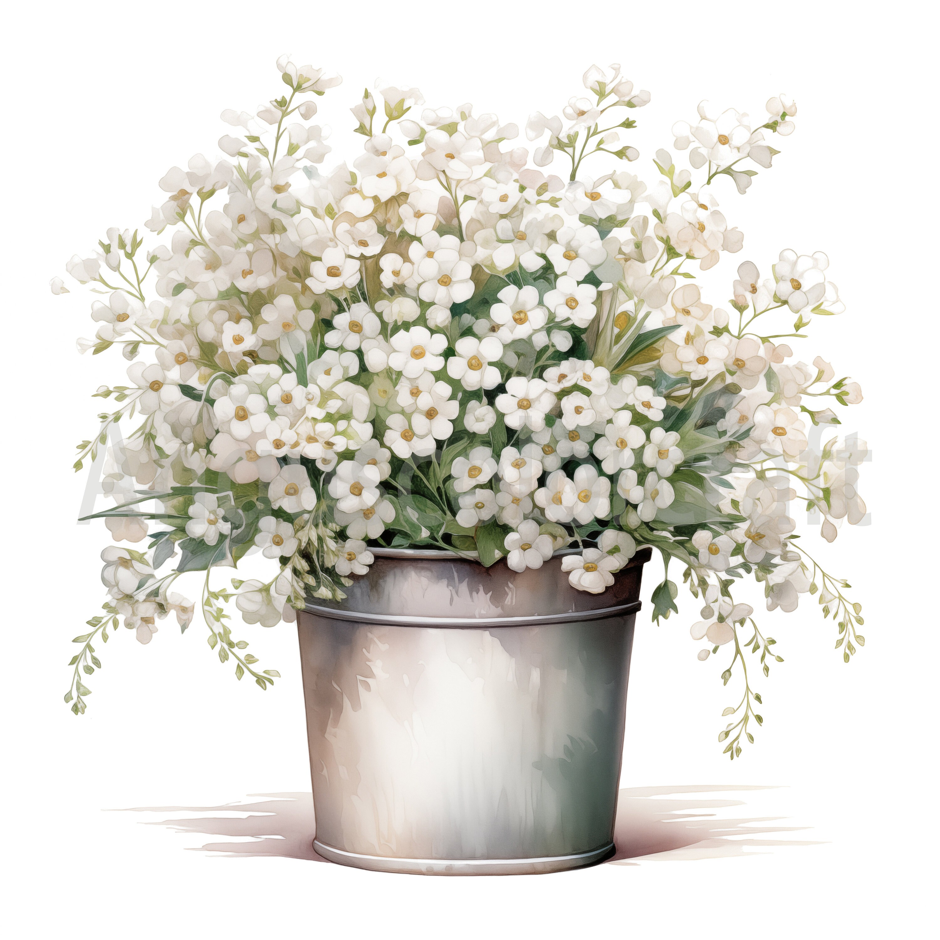 Babys Breath Flowers Clipart 20 High Quality Jpgs Digital Paper Craft ...