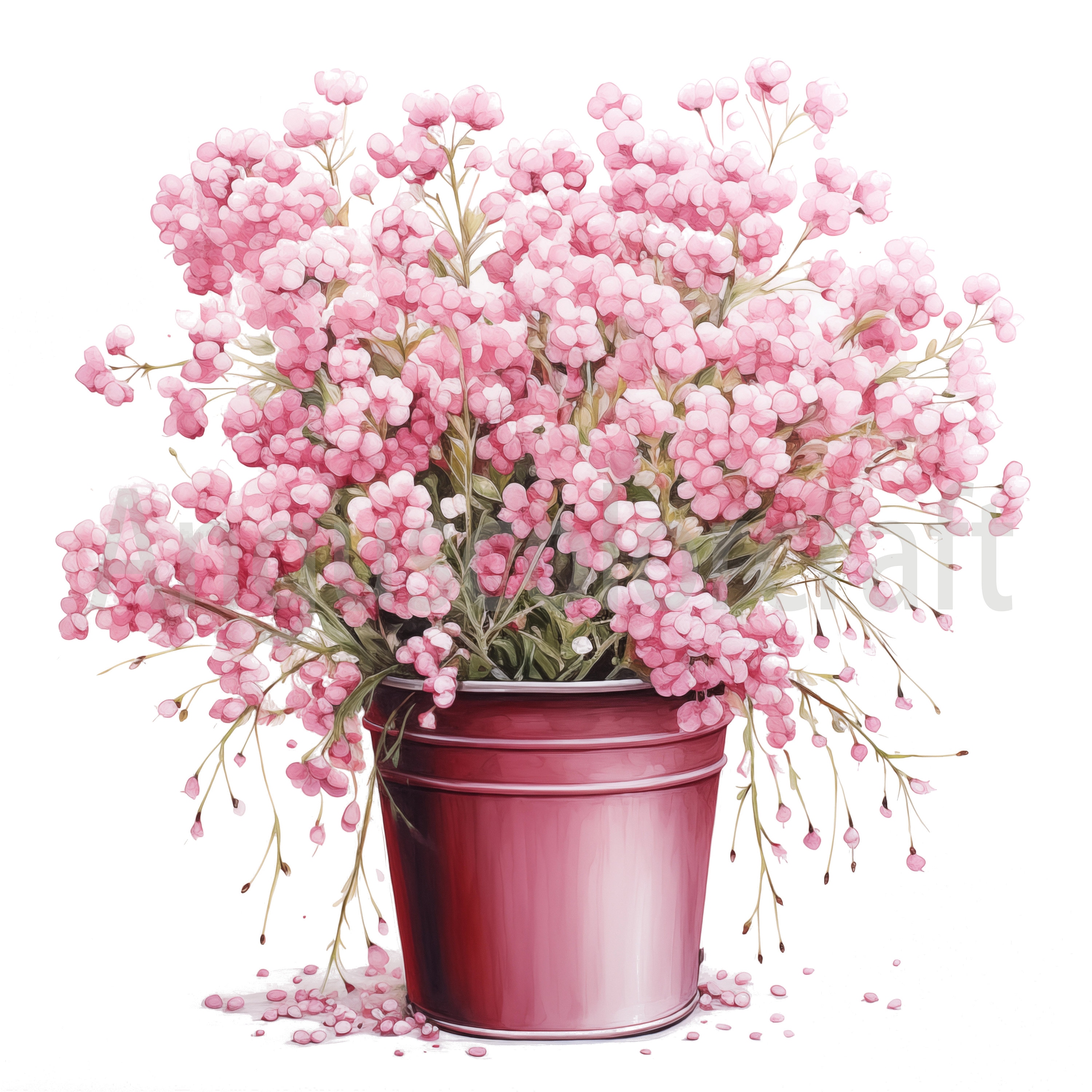 Babys Breath Flowers Clipart 20 High Quality Jpgs Digital Paper Craft ...