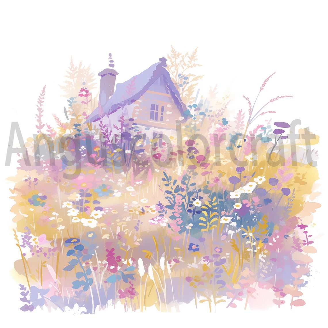 Rural Wooden House Clipart 25 High Quality Jpgs Digital Download Card ...