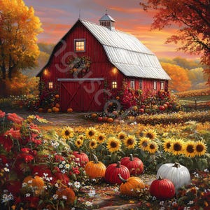 Old Red Barn Clipart Bundle 10 High Res Watercolor Jpgs, Junk ...