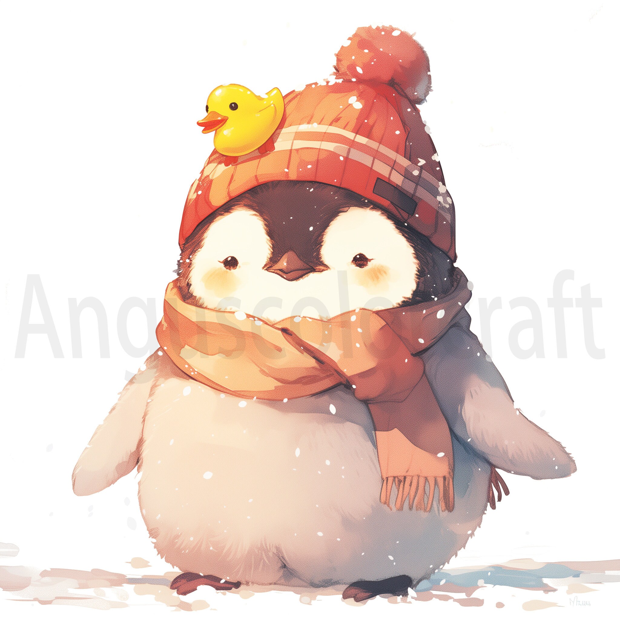 21 Cute Penguin Clipart Bundle, Cute Penguin, Winter Clipart, Baby ...