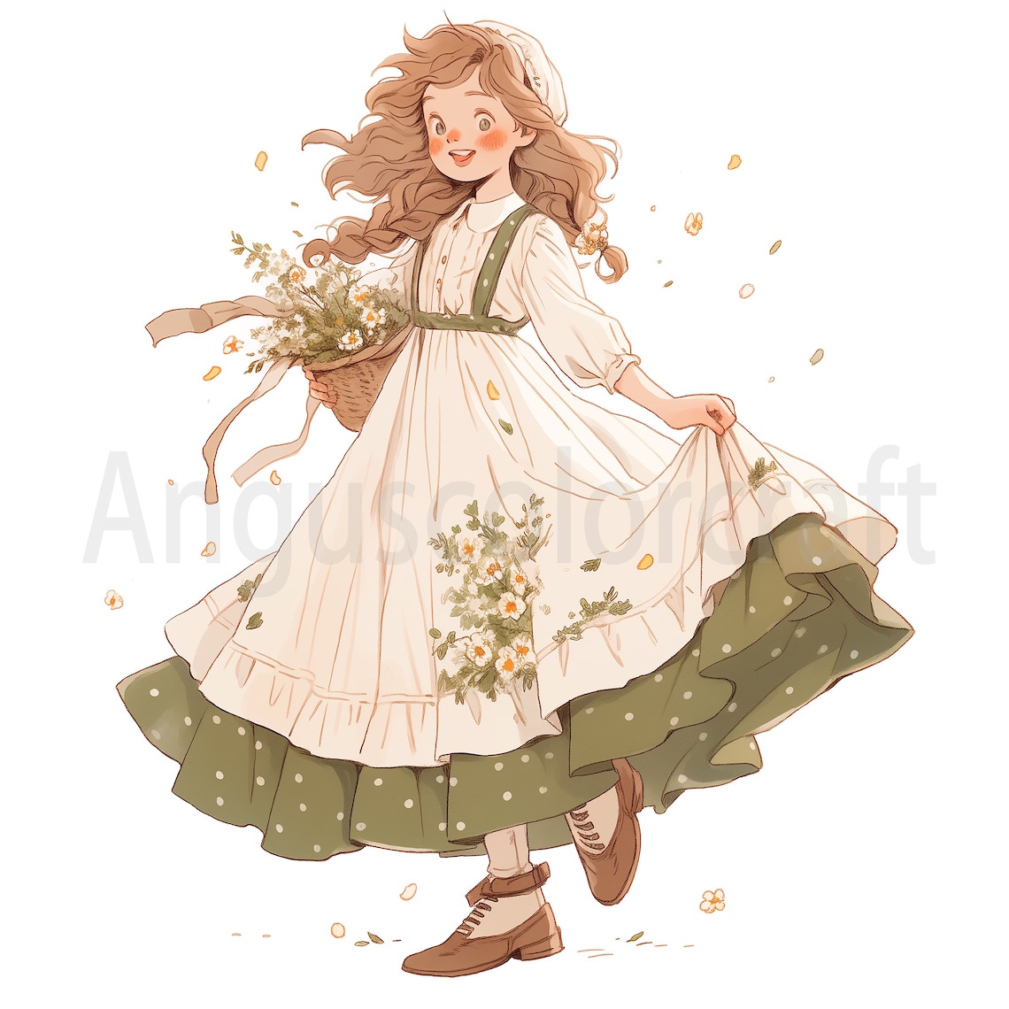 Vintage Girl Clipart 20 High Quality Jpgs, Commercial Use, Memory Books ...