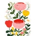 15 Cute Whimsical Flower Clipart, Row of Flowers Clipart, High Res JPG ...