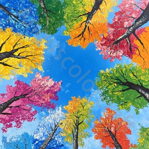 Whimsical Trees in Autumn Clipart Bundle 10 Watercolor Jpgs, Junk ...