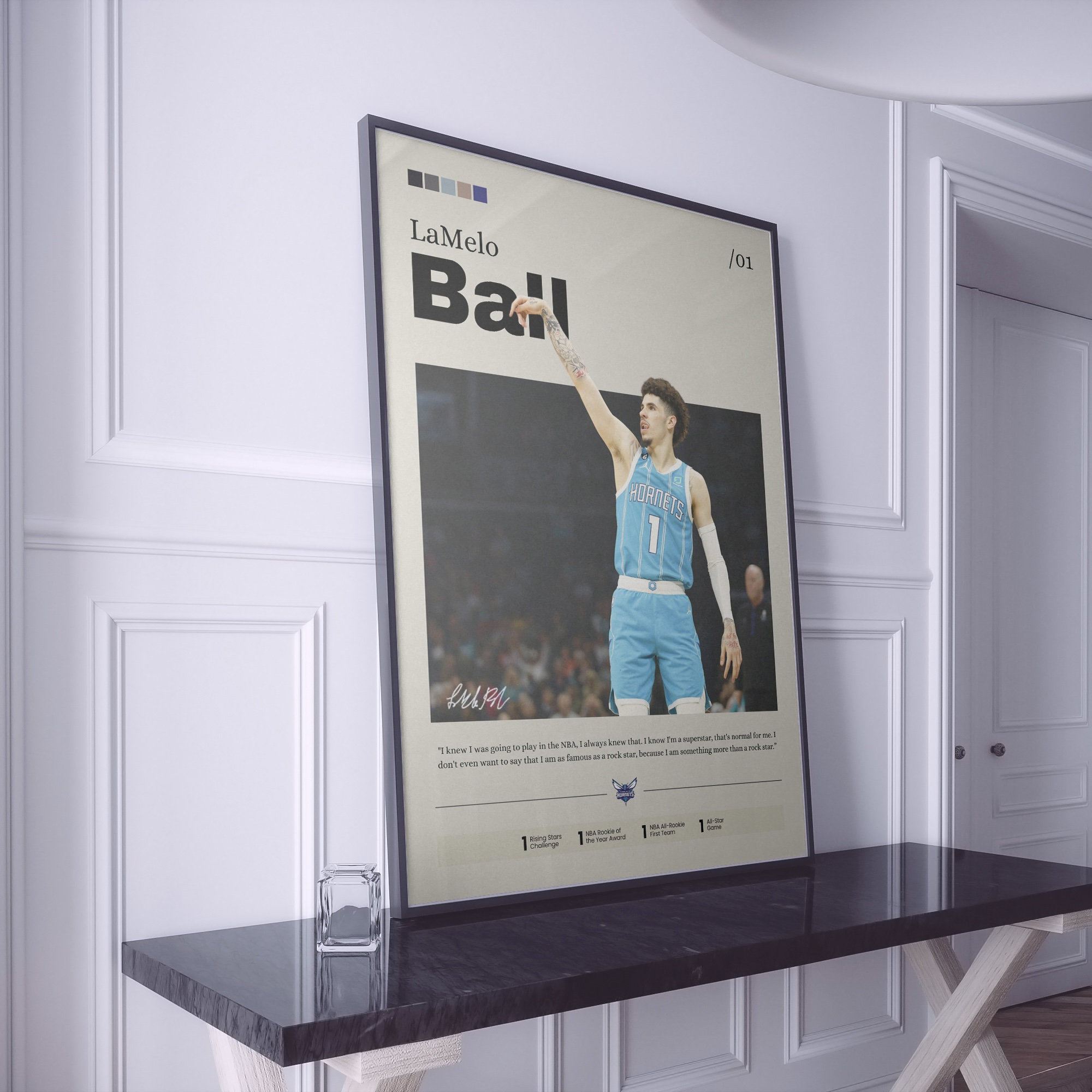 Lamelo Ball Poster, Basketball Poster, NBA Player Wall Art, Home Decor ...