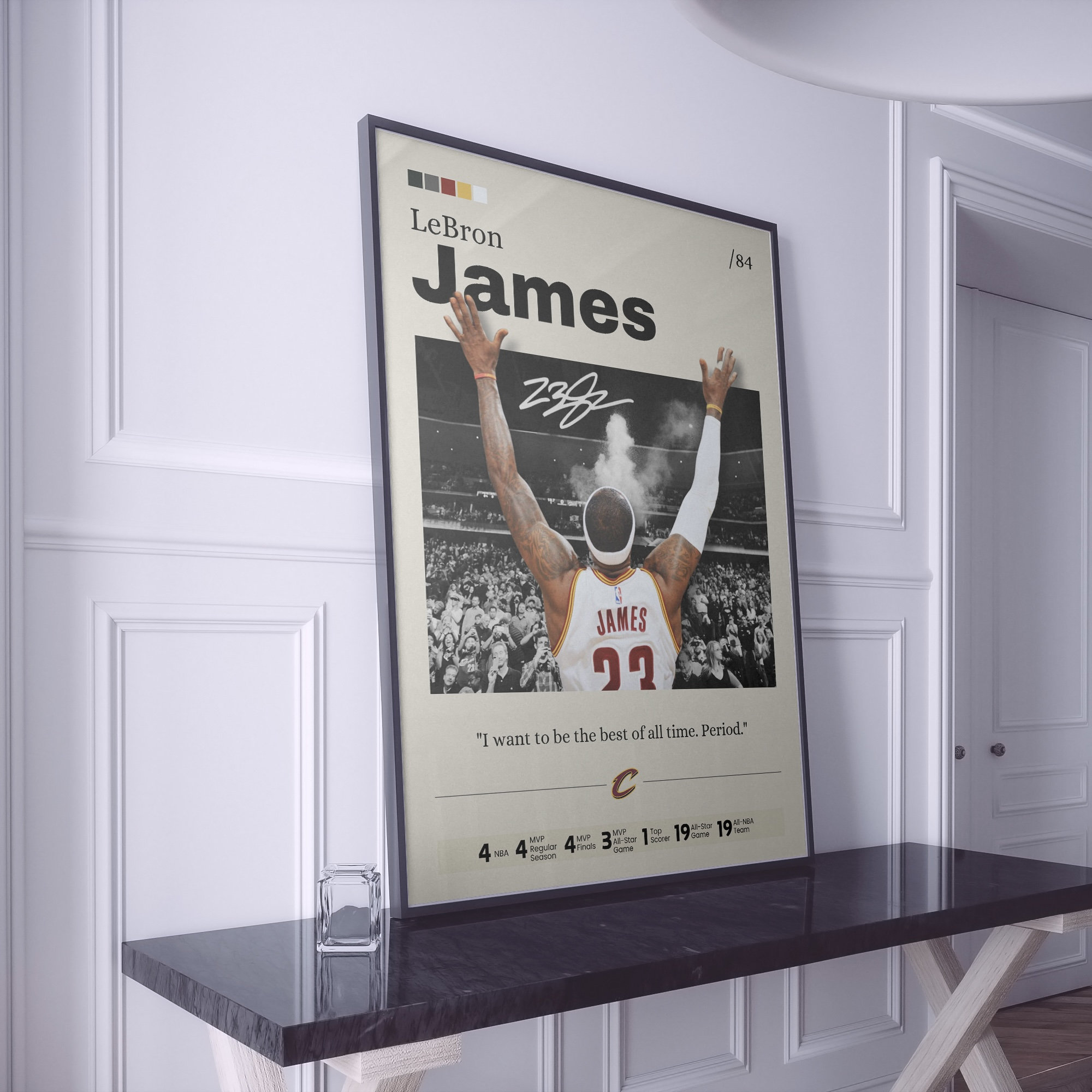 Lebron James Poster, Basketball Poster, NBA Legend Wall Art, Home Decor ...