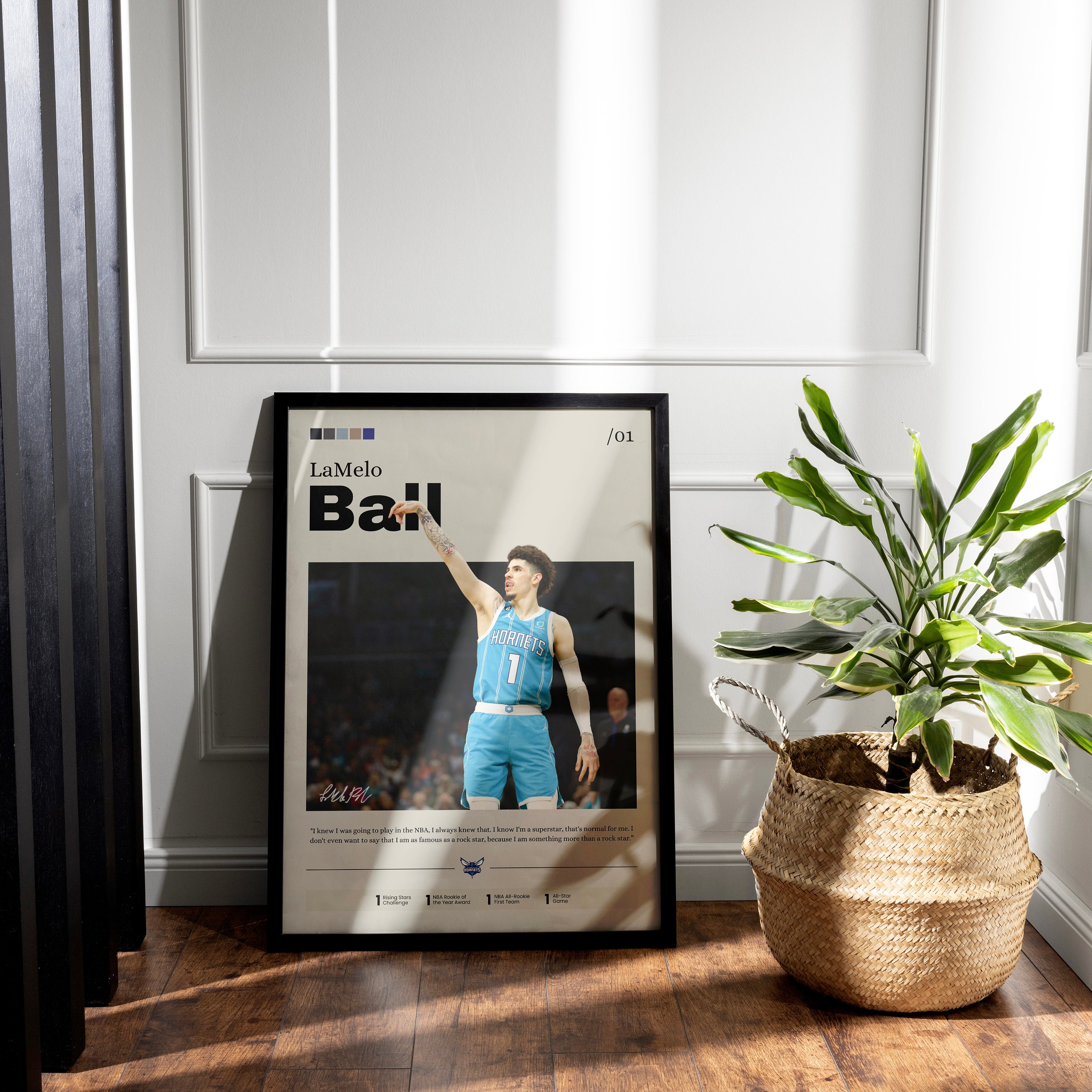 Lamelo Ball Poster, Basketball Poster, NBA Player Wall Art, Home Decor ...