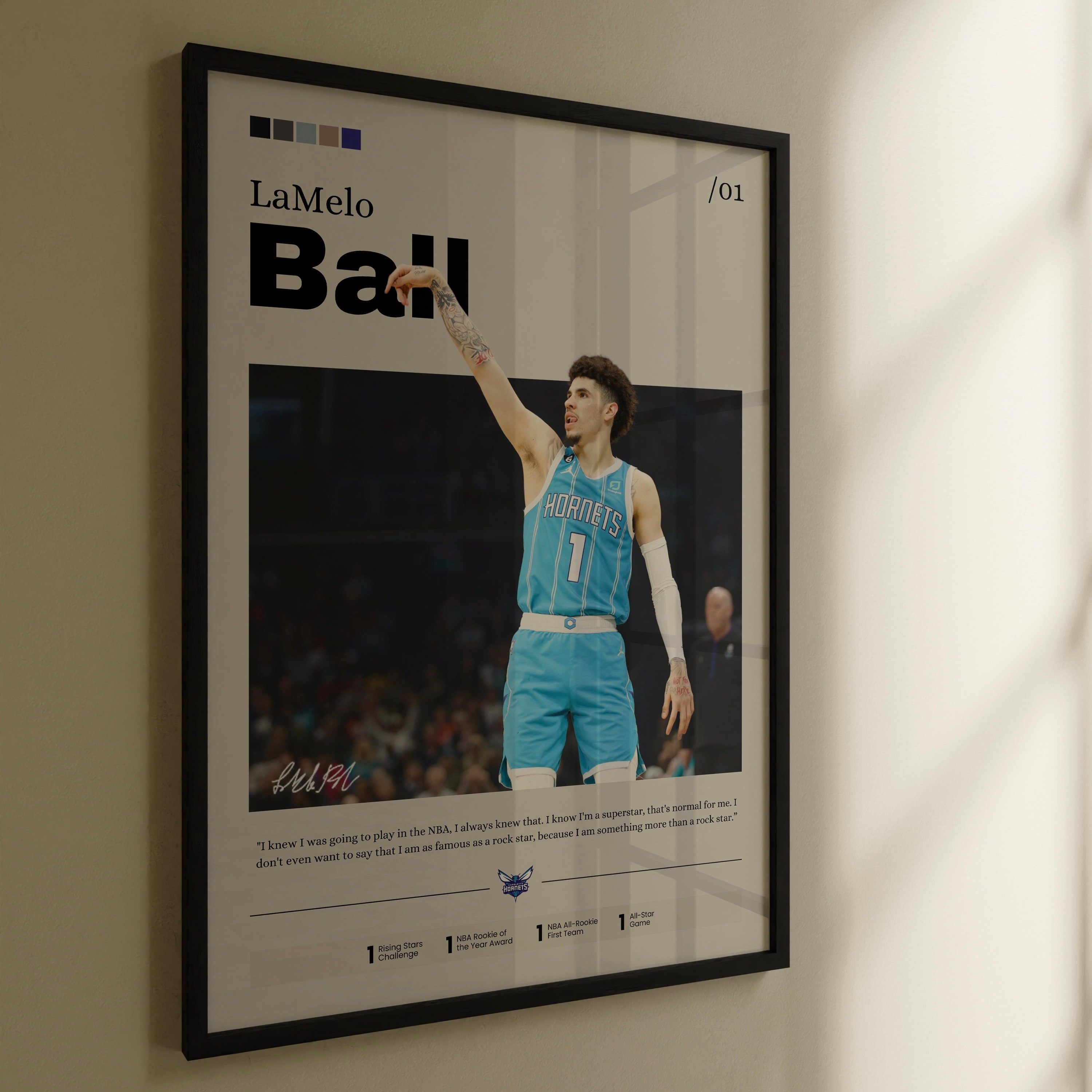 Lamelo Ball Poster, Basketball Poster, NBA Player Wall Art, Home Decor ...