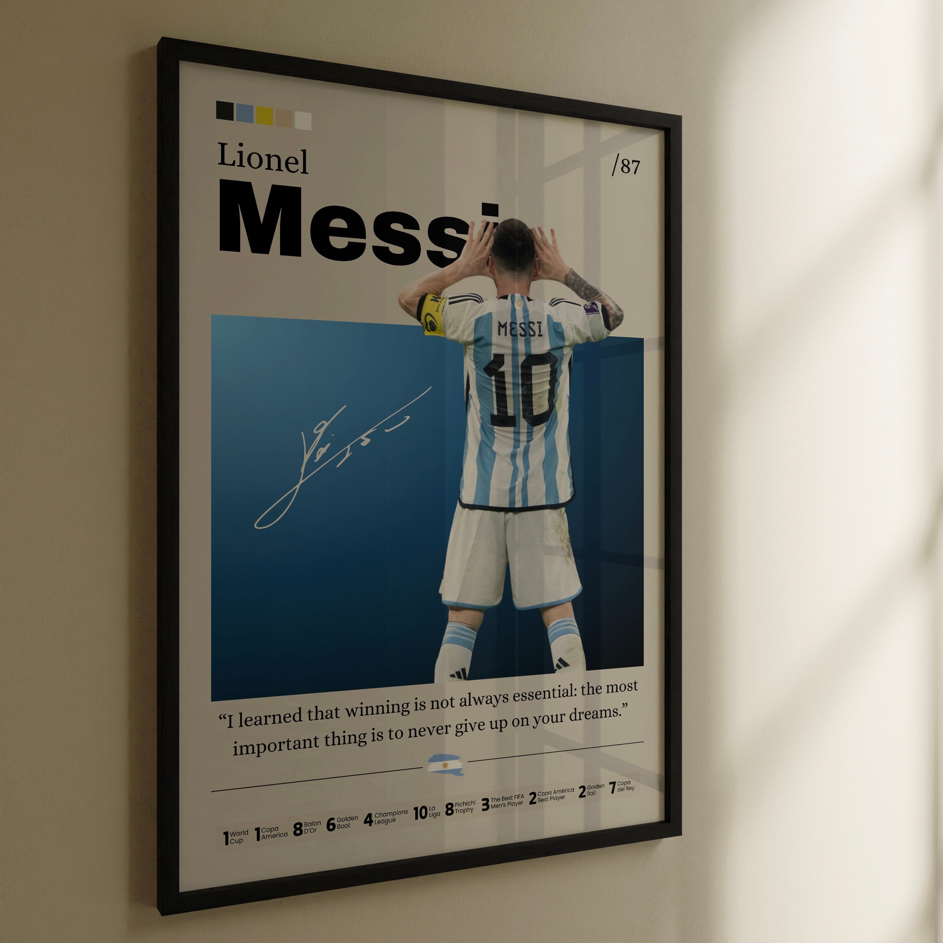 Lionel Messi World Cup 2022 Poster, Soccer Art Print, Messi Decor ...