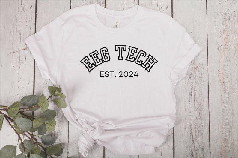 Personalized EEG Tech Shirt Custom EEG Tech Tshirt EEG Tech Gift Nurse ...