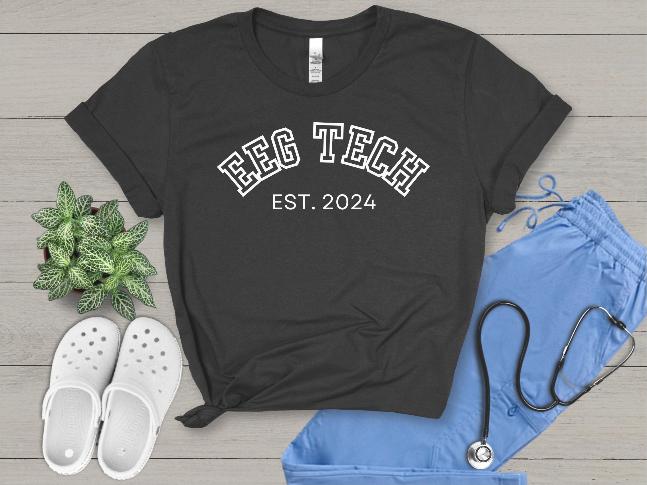 Personalized EEG Tech Shirt Custom EEG Tech Tshirt EEG Tech Gift Nurse ...