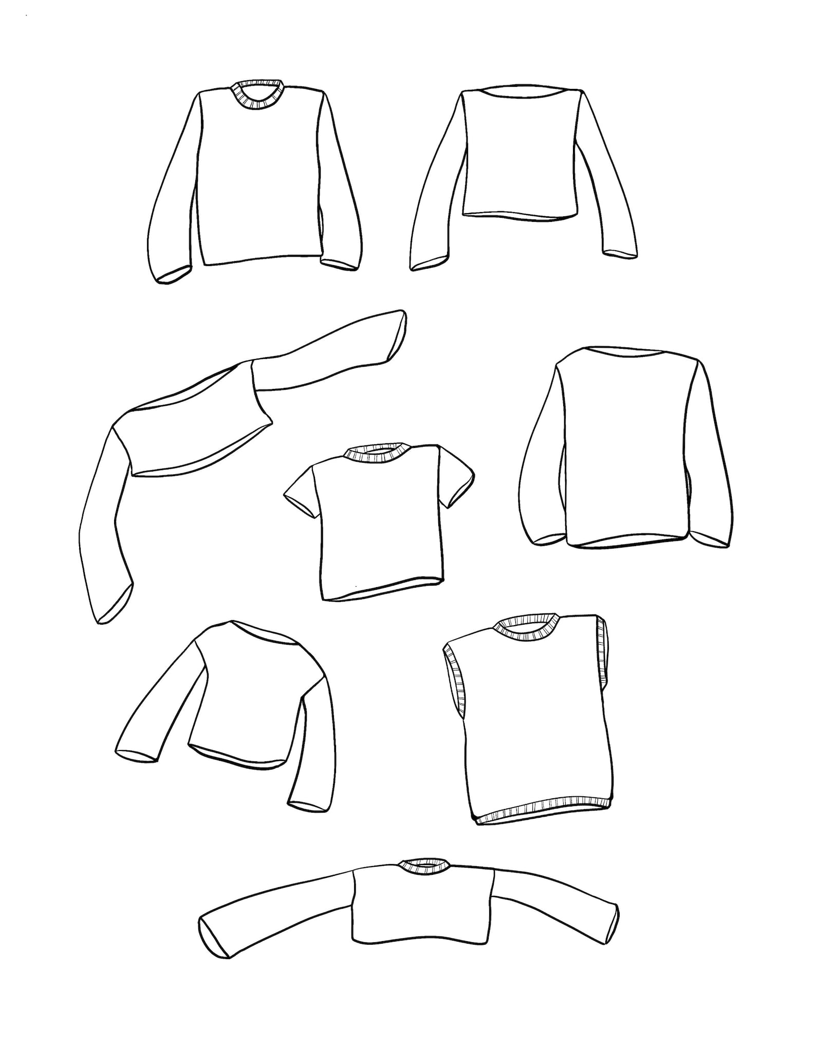 The Sweater Guide, a Pattern Booklet by Lapiin Lapiin - Etsy