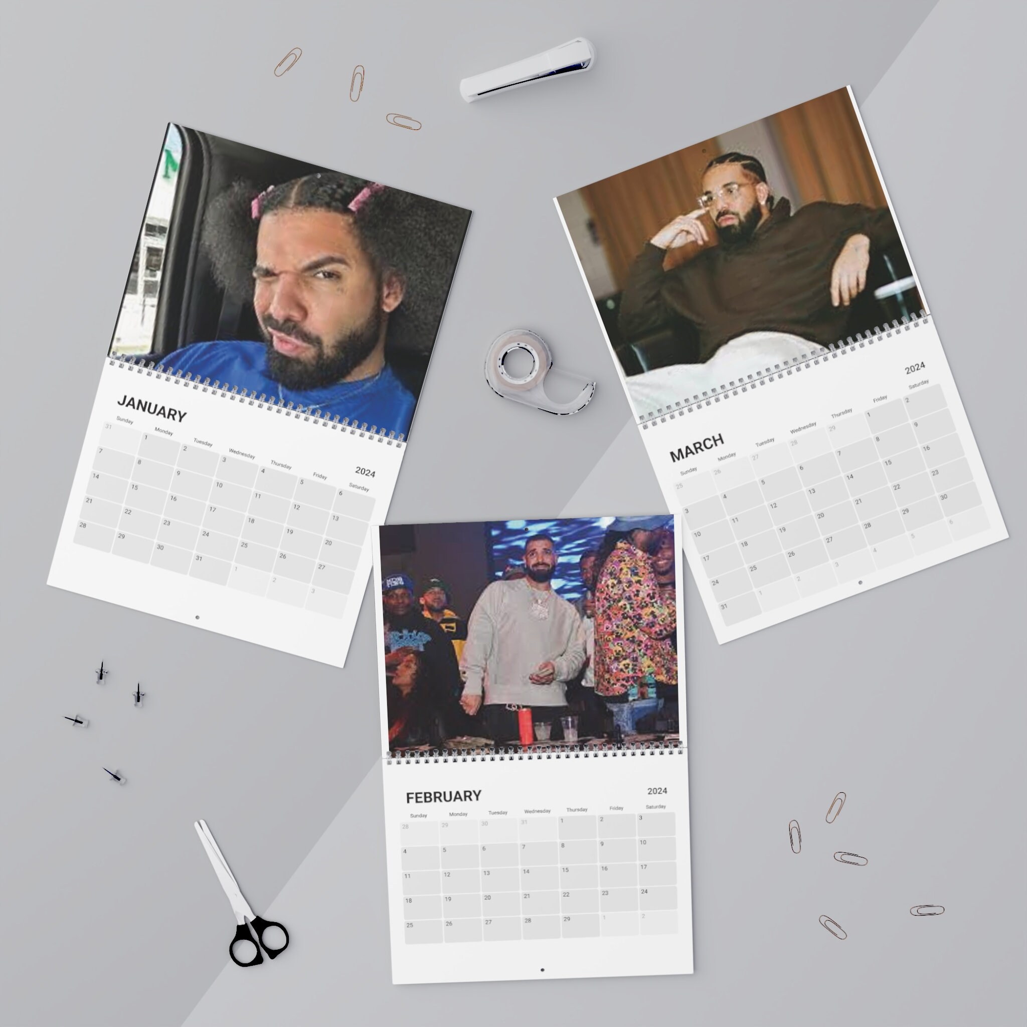 Drake calendar (2024) sold by Domini Moo | SKU 114348868 | Printerval