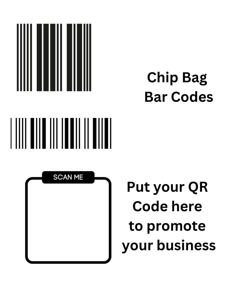 Chip Bag Bundle - Chip Bag Template, Chip Bag Mock Up, Chip Bag Lines ...
