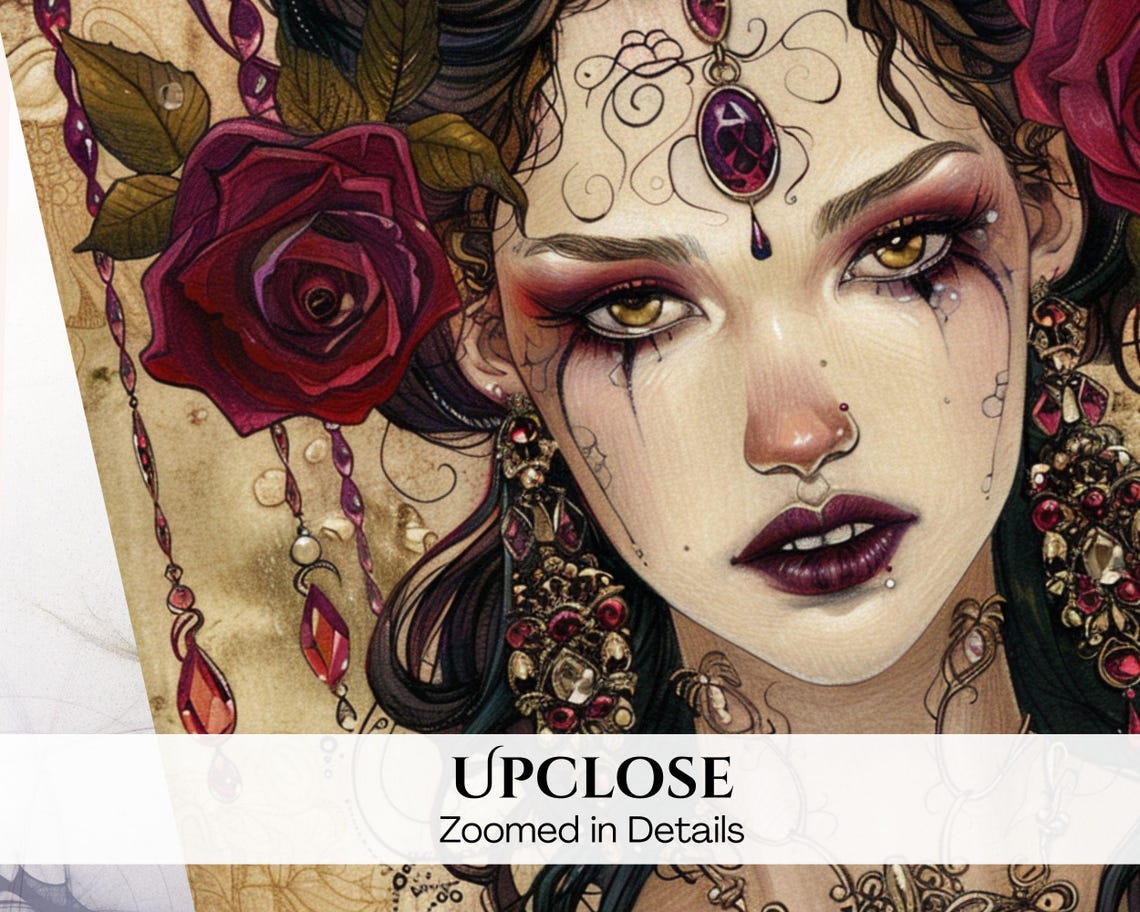 Lady Digital Paper, Gothic Woman, Vampire, Goth Princess, Maroon ...