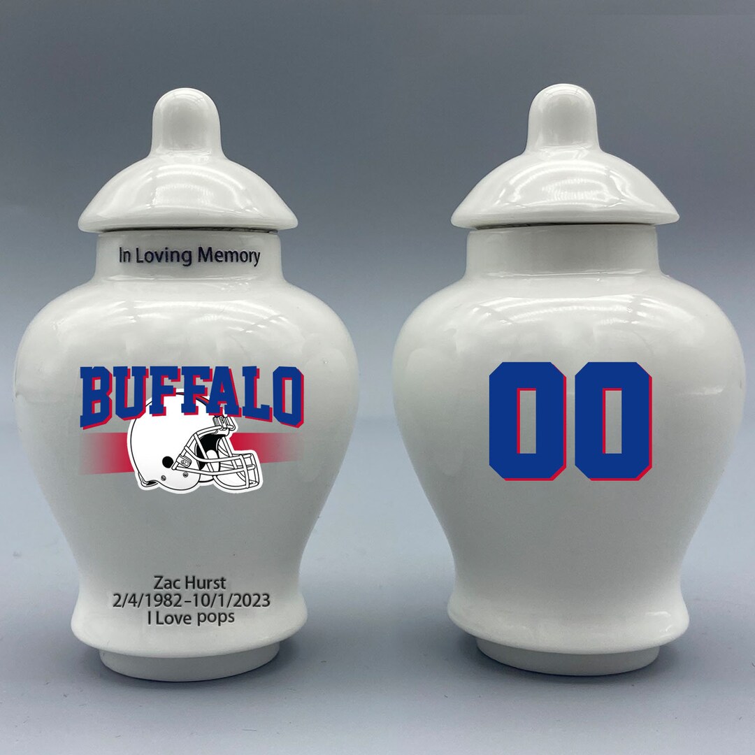 Mini Buffalo Urn Football Team Thematic for Custom Any Name and Number ...