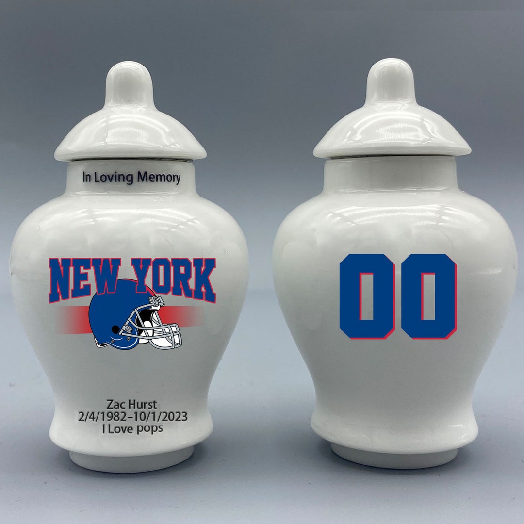 Mini New York Urn Football Team Thematic for Custom Any Name and Number ...