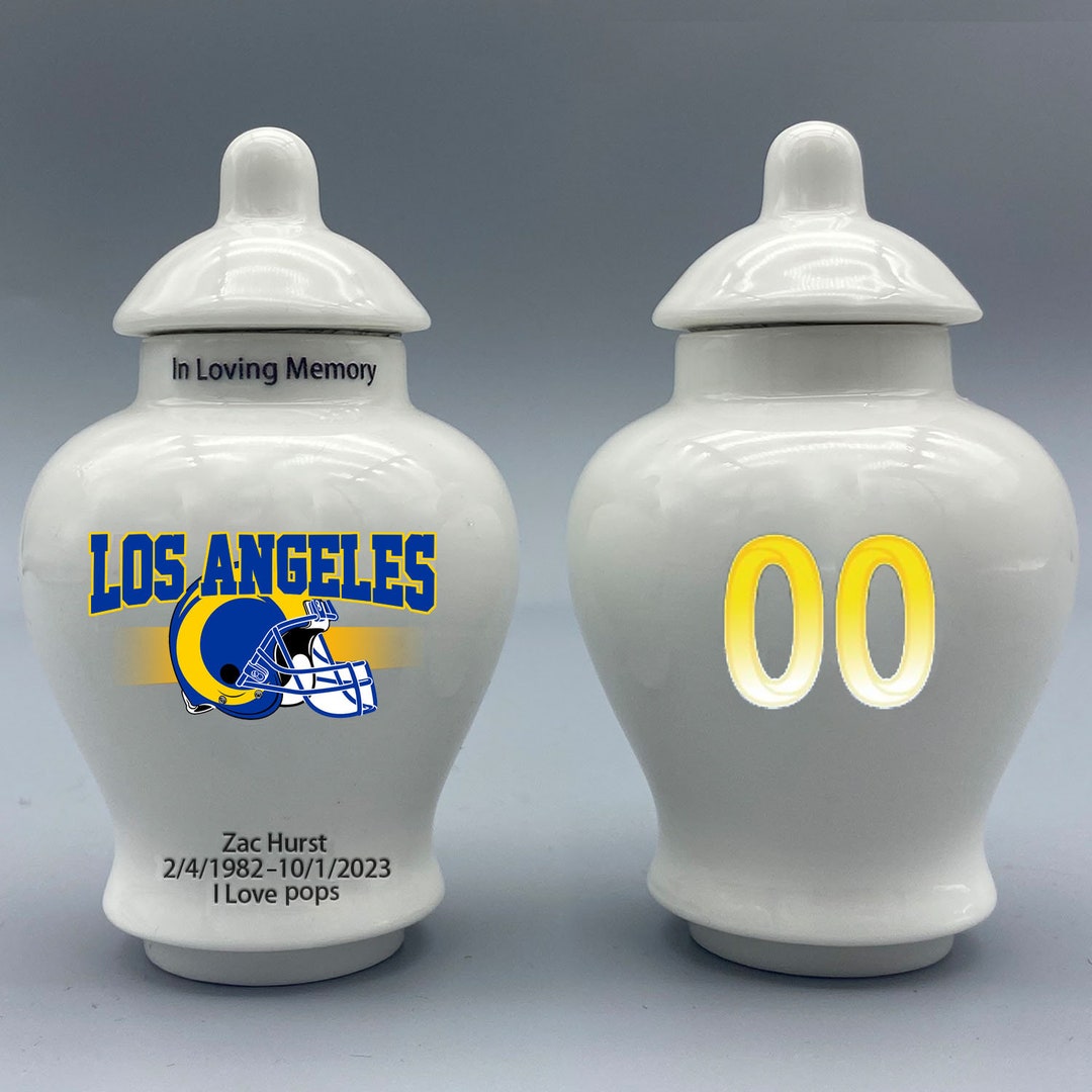 Mini Los Angeles Urn Football Team Thematic for Custom Any Name and ...