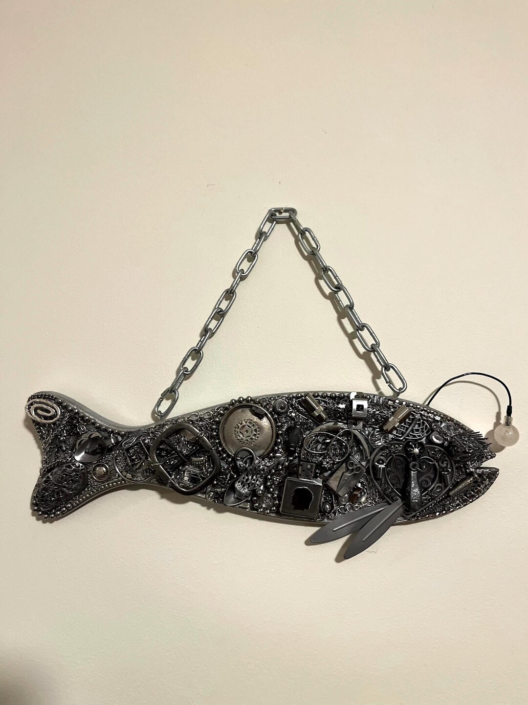 Upcycled Steampunk Repurposed Metal Fish Wall Hanging - Etsy