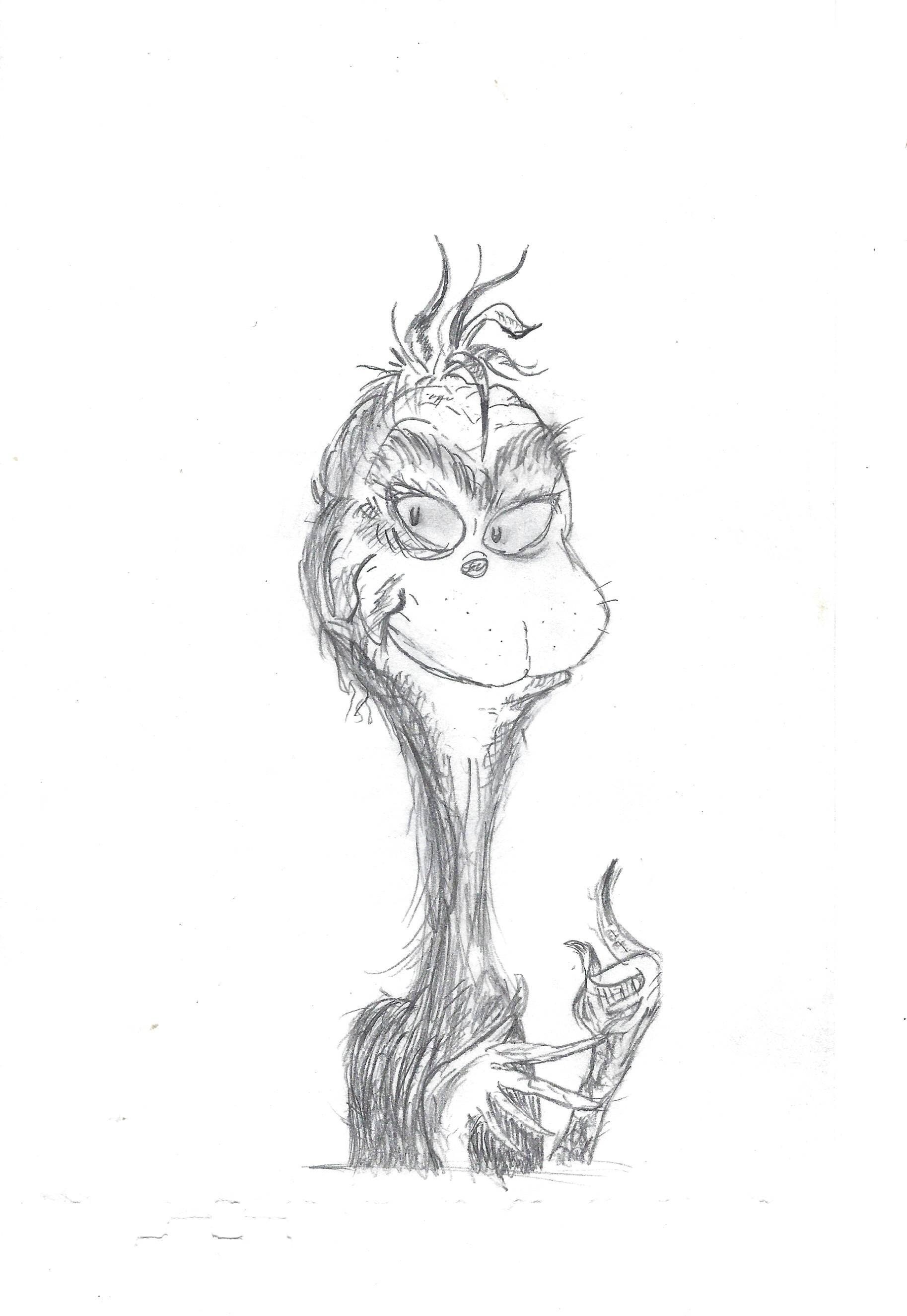 Grinch Drawing - Etsy