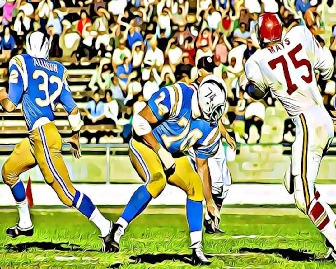 Ron Mix Gridironart 8x10 Art Photo Unsigned San Diego Los Angeles ...