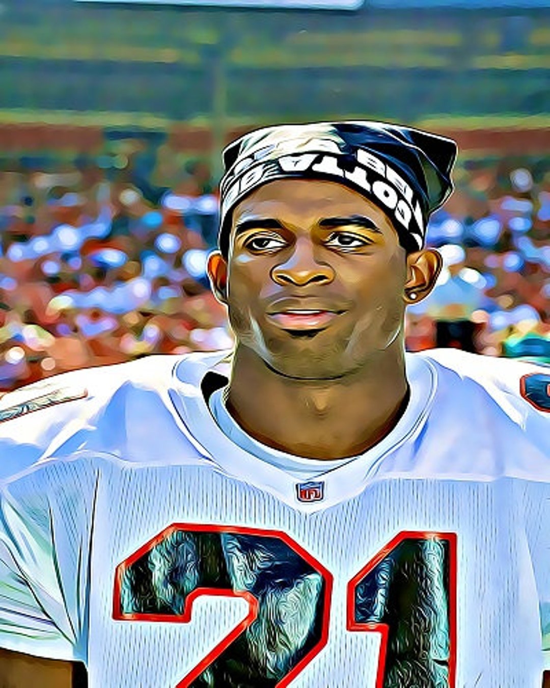 Deion Sanders Gridironart 8x10 Art Photo Atlanta Falcons Unsigned 49ers ...