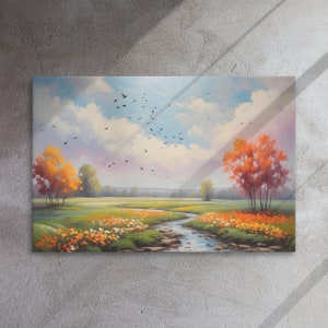 Spring Nature Landscape Canvas Wall Art, Ready to Hang Home Decor - Etsy