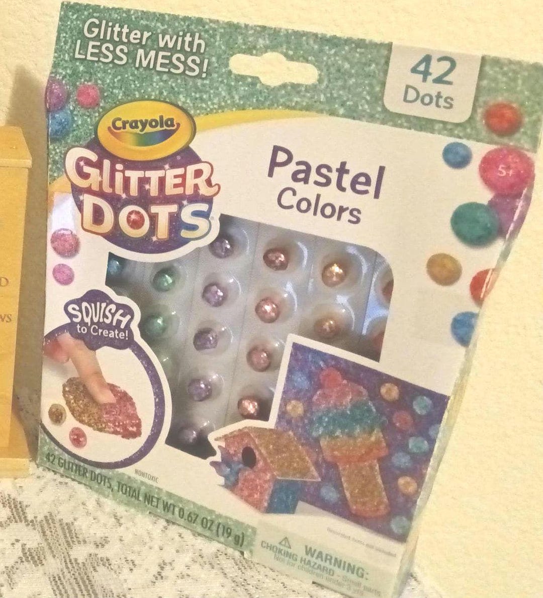 Pre-teen Activity Set: Crayola Glitter Dots, Plush Screen Cleaner, Desk ...