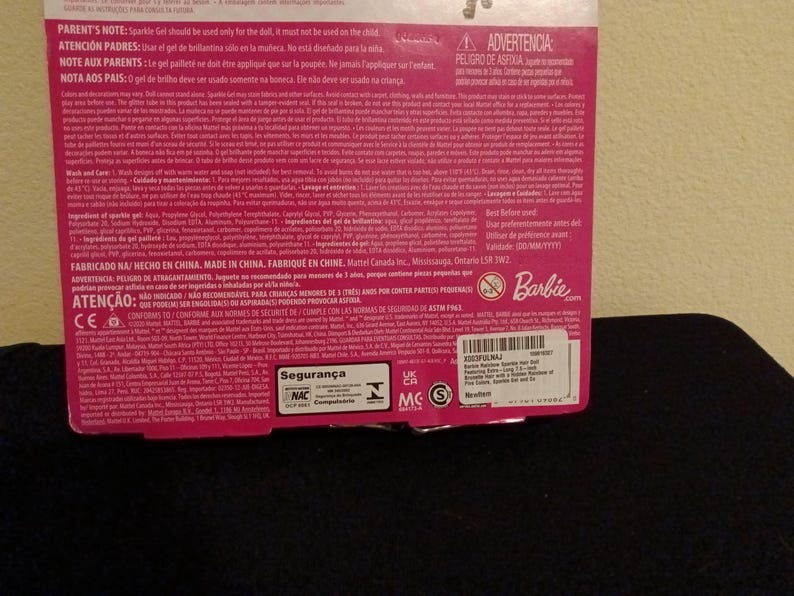Barbie Rainbow Sparkles Doll Hair Coloring Kit Age 5 and Up - Etsy