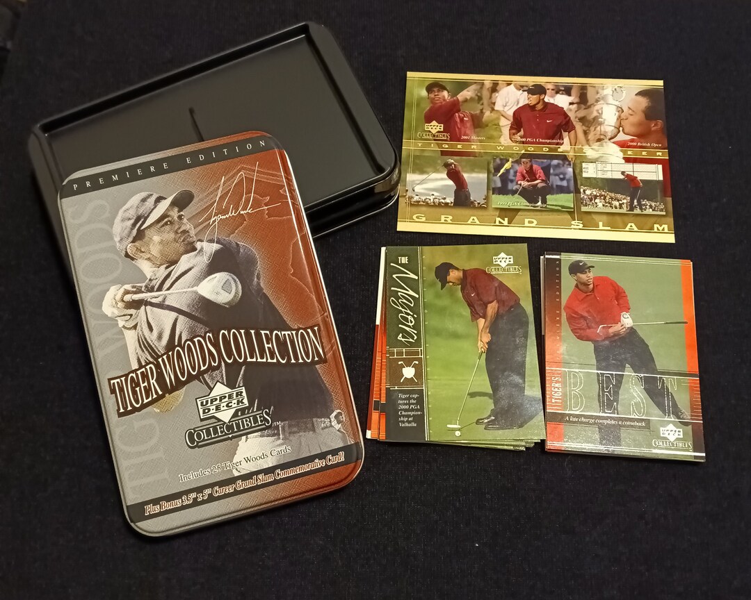 Collectibles Tiger Woods Golf Cards Collection. - Etsy