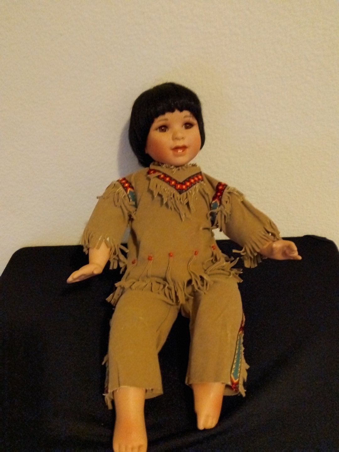 Vintage Native American Indian Doll - Etsy