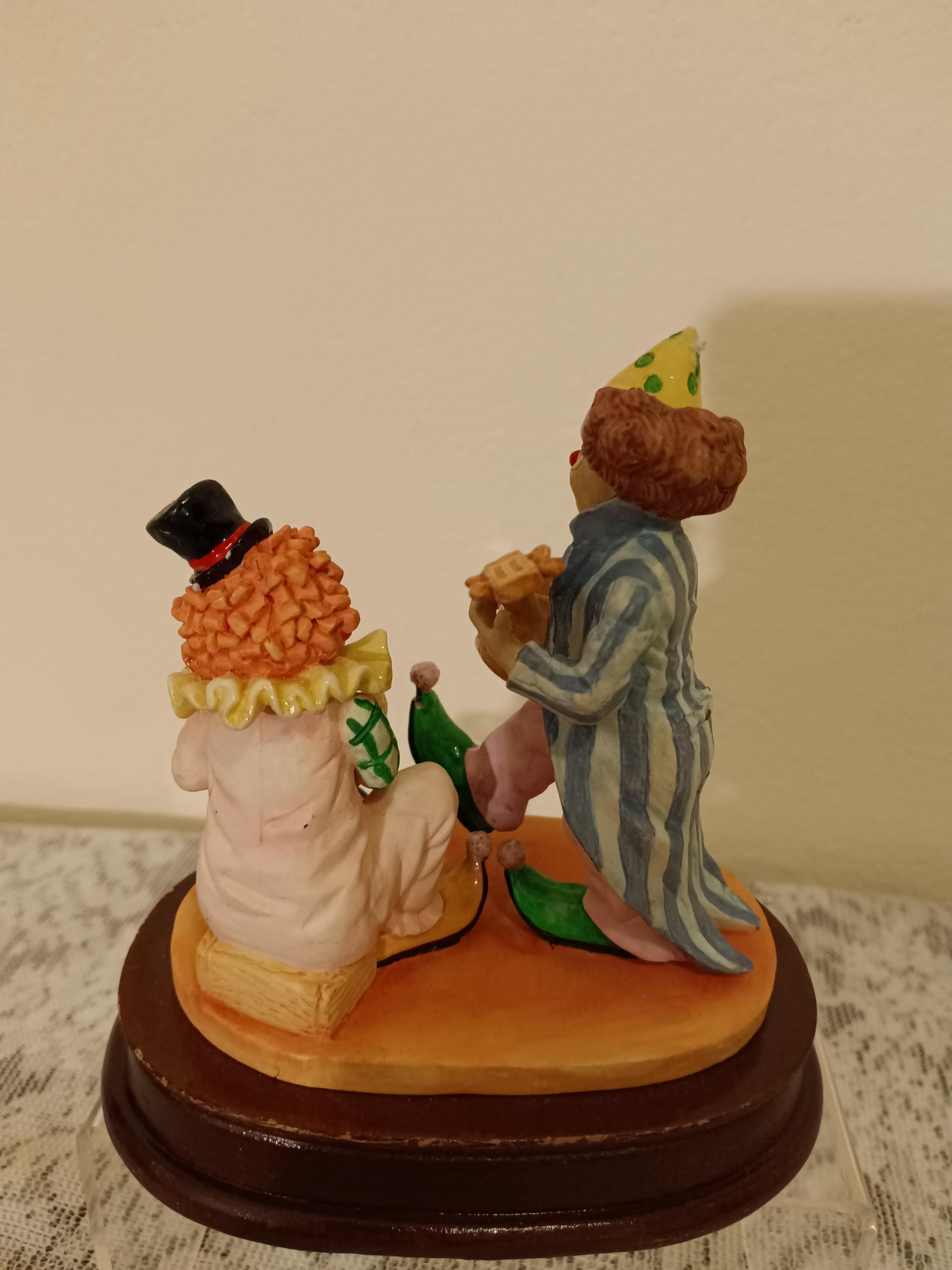Da Vinci Collection Figurines Two Clowns a Monkey and a Musical ...