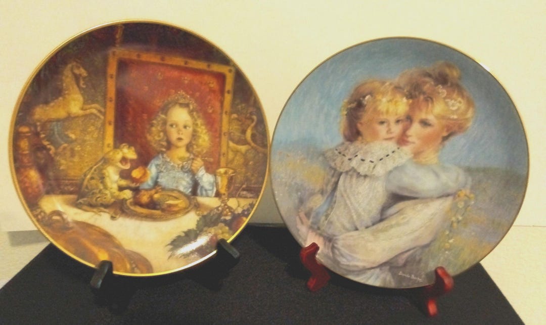 Two Collectible Plates From Scott Gustafson and Corrine Layton - Etsy