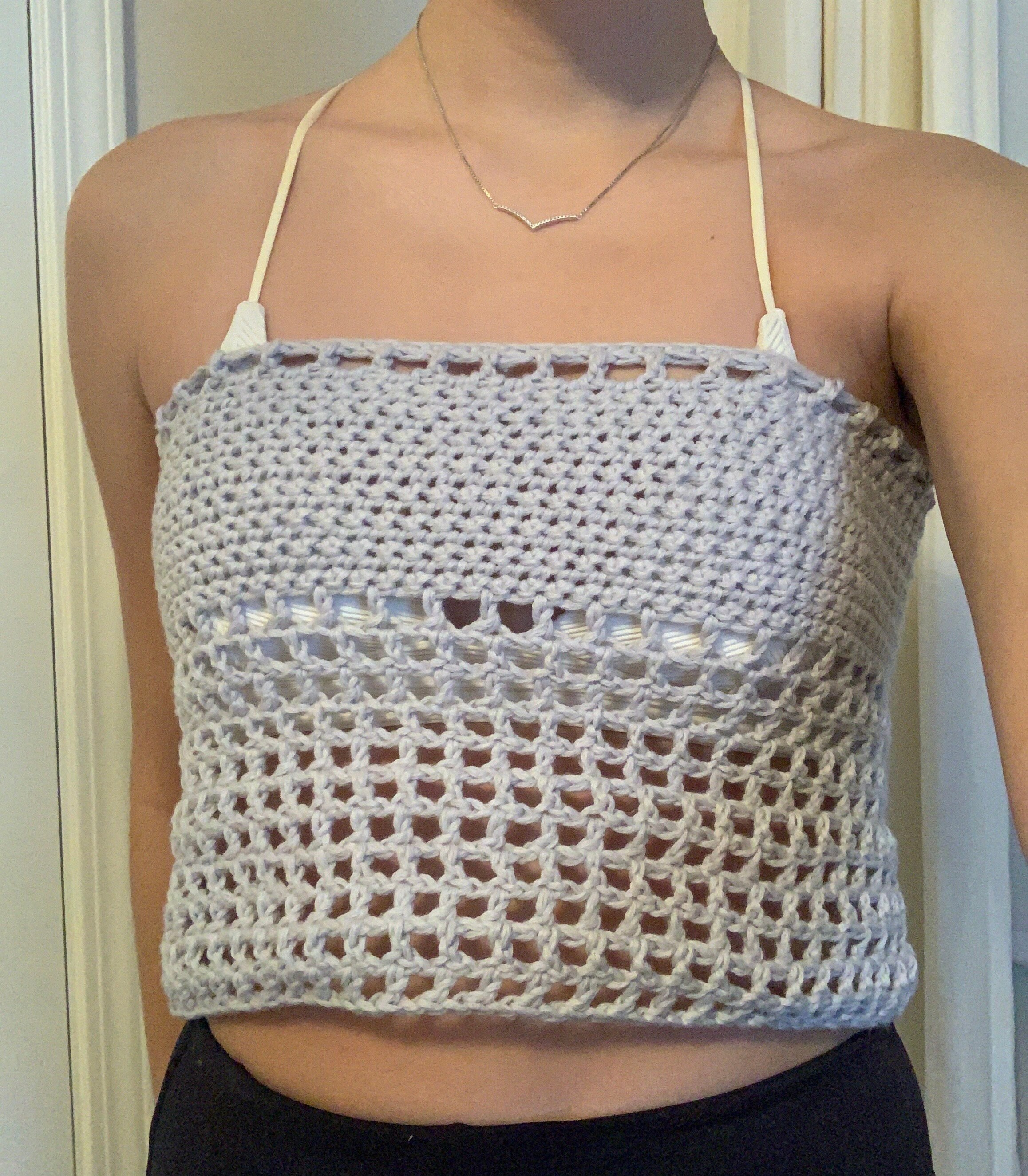 Crochet Tube Top, Crochet Top, Strapless Crochet, Size XS - Etsy