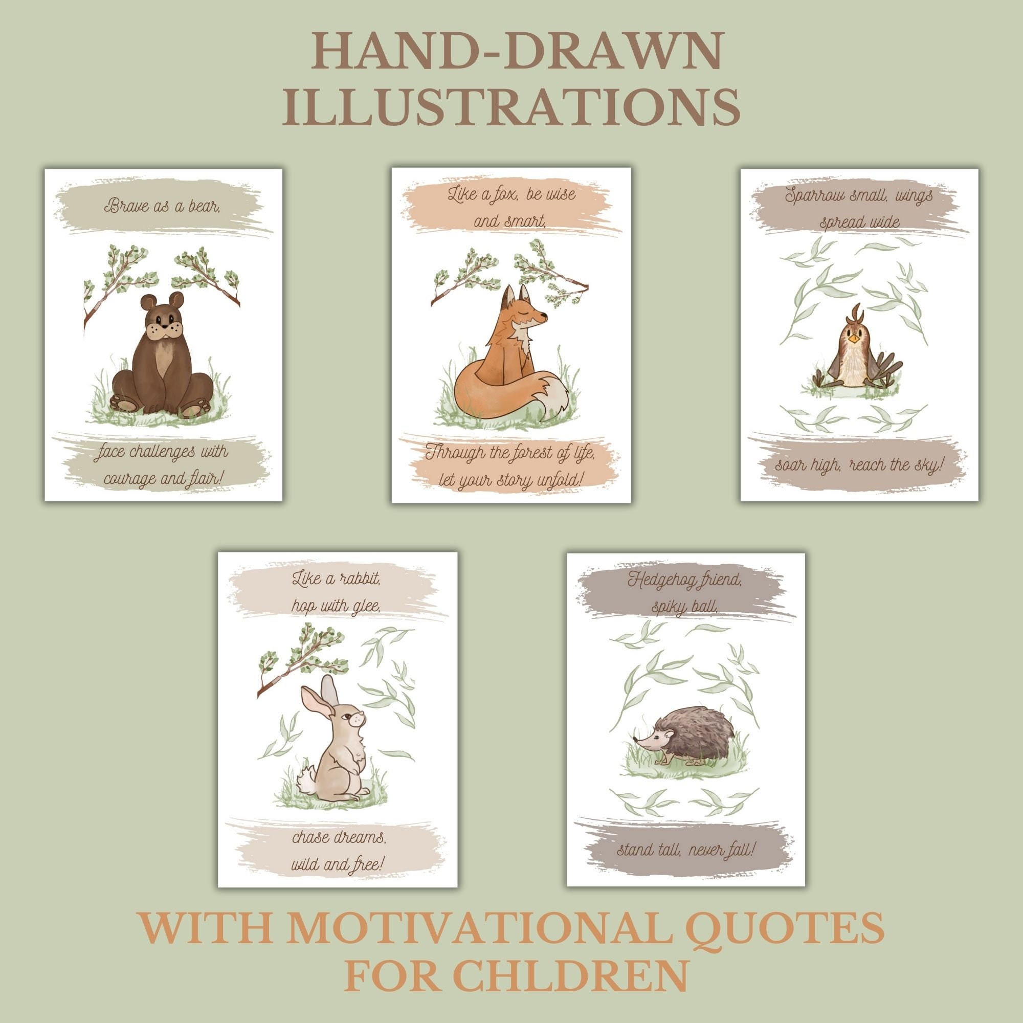 Forest Friends Affirmation Cards: Inspire Children With Positive ...