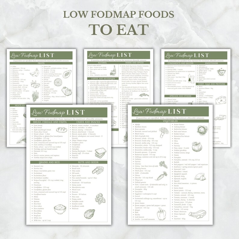 Complete Low FODMAP Food List - Eat & Avoid Guide for IBS Relief, Digestive-friendly Diet Chart ...