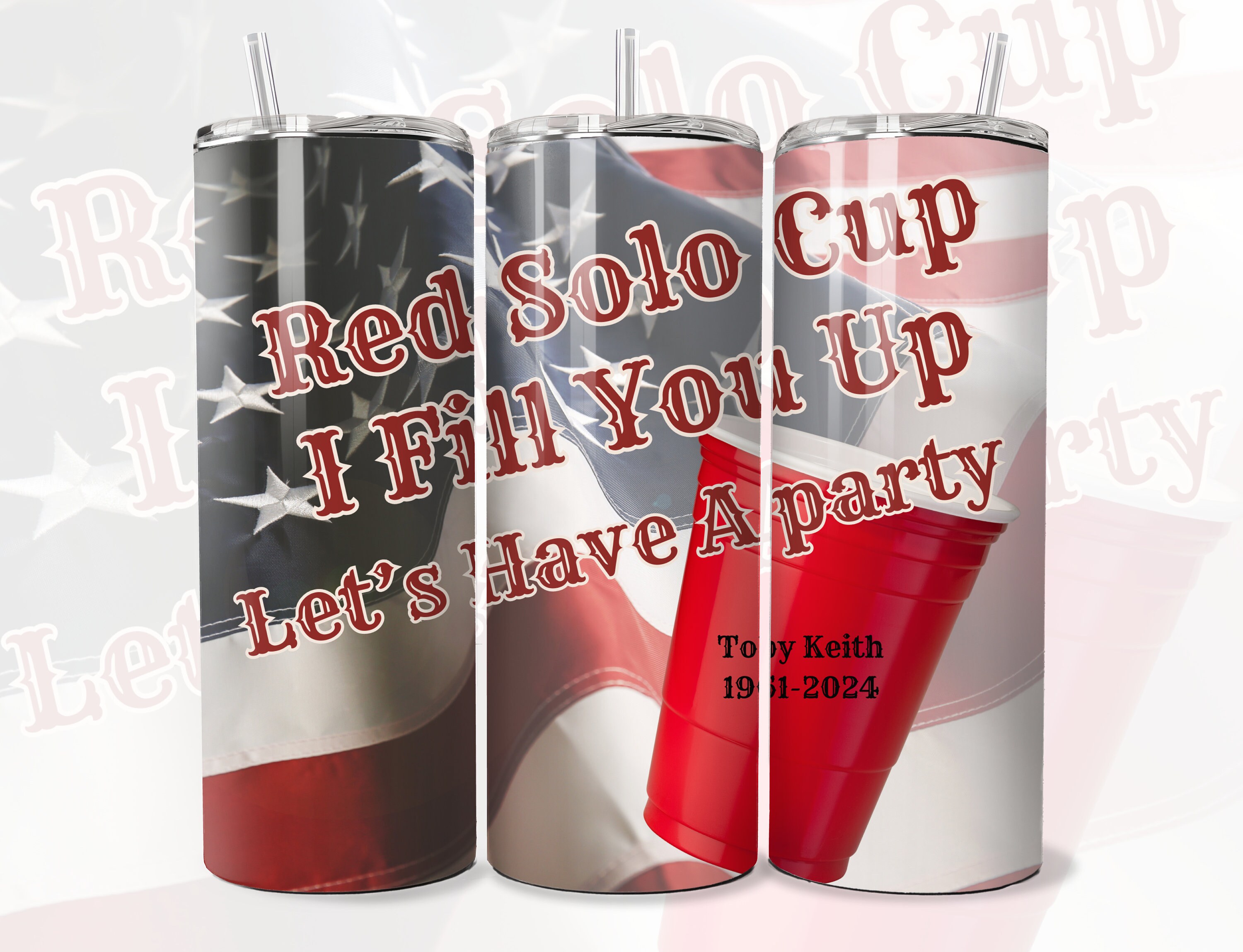 Toby Keith Red Solo Cup Digital Download Png 300 Dpi Etsy