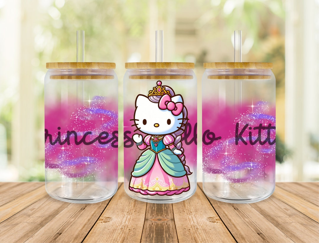 Hello Princess 16oz Libby Wrap Digital Download PNG 300 DPI - Etsy